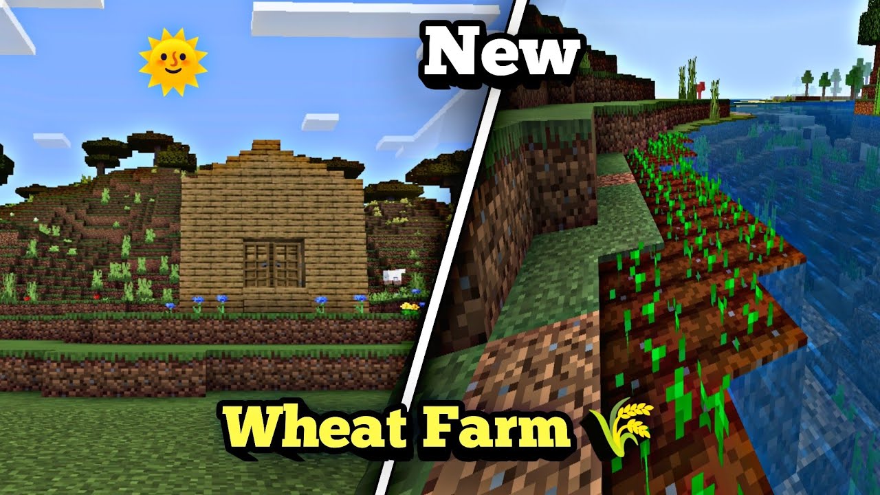 My New House and New Wheat Farm | Minecraft survival series - YouTube