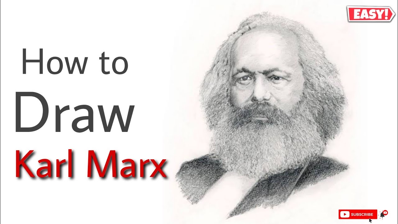 Karl Marx pencil drawing | Magic Art | #PleaseSubscribe - YouTube