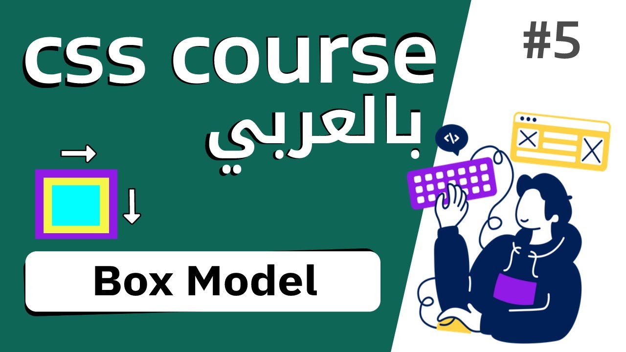 #5 شرح كامل عن box model | border- margin - padding - YouTube