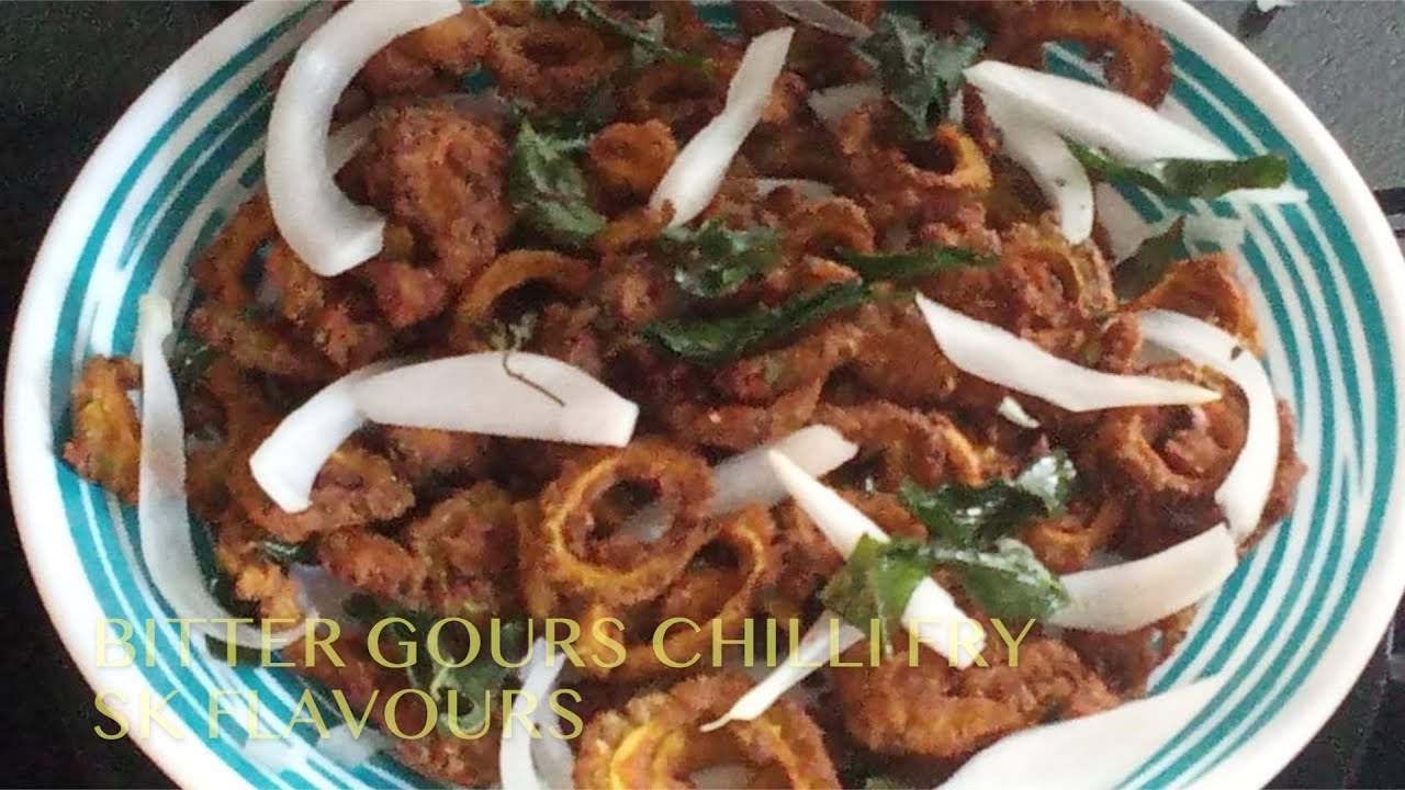 How to Make Easy and Quick Bitter Gourd Chilli Fry⎮SK Flavour - YouTube