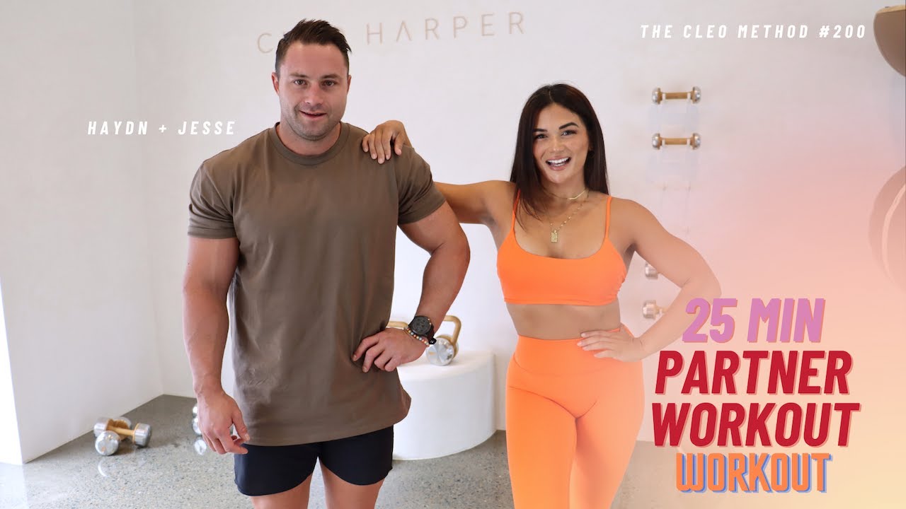 25 MIN Full Body Partner Workout (Couple Workout Exercise) - The Cleo ...