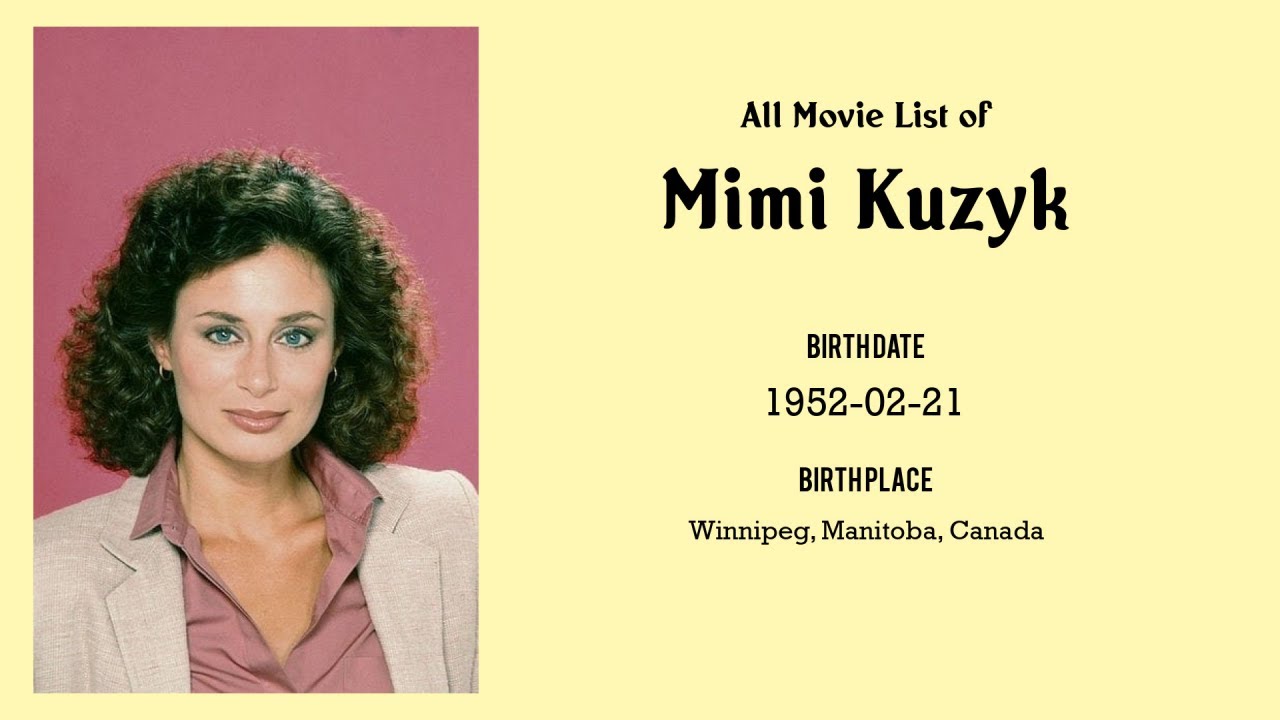Mimi Kuzyk Movies list Mimi Kuzyk| Filmography of Mimi Kuzyk - YouTube
