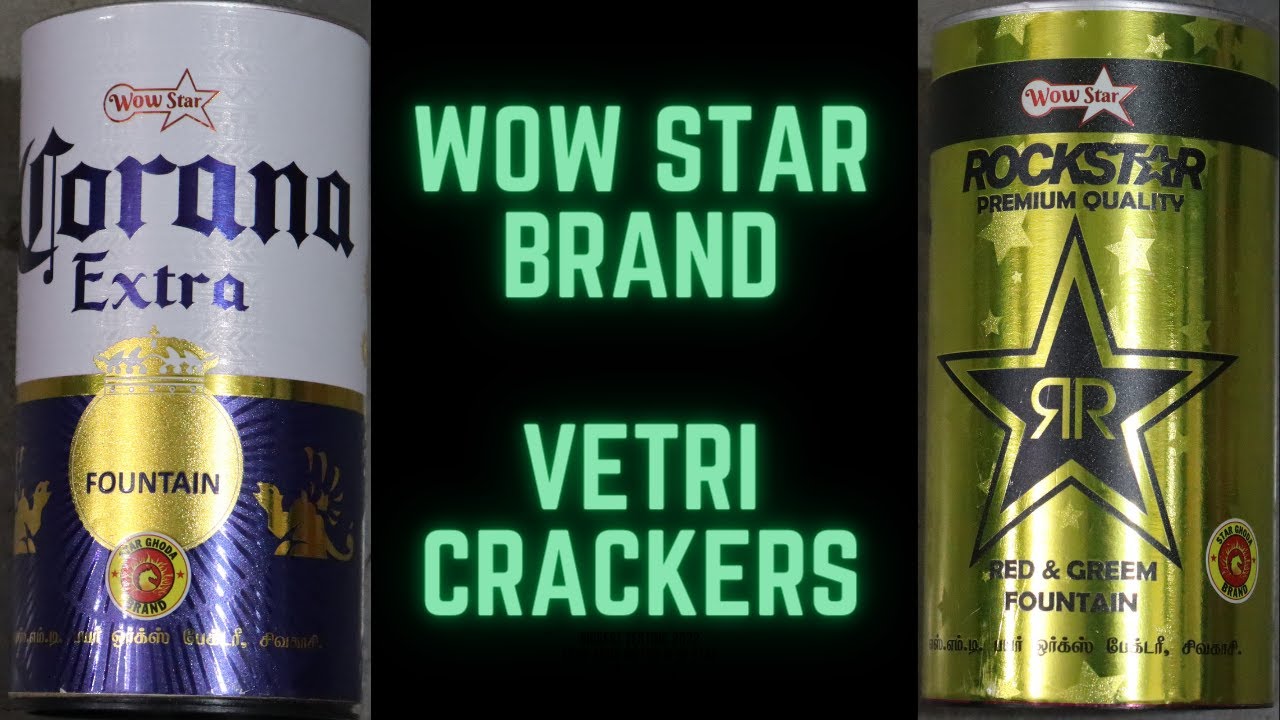 Wow Star Tin Fountain | Vetri Crackers | Crackers Show Time | CST ...