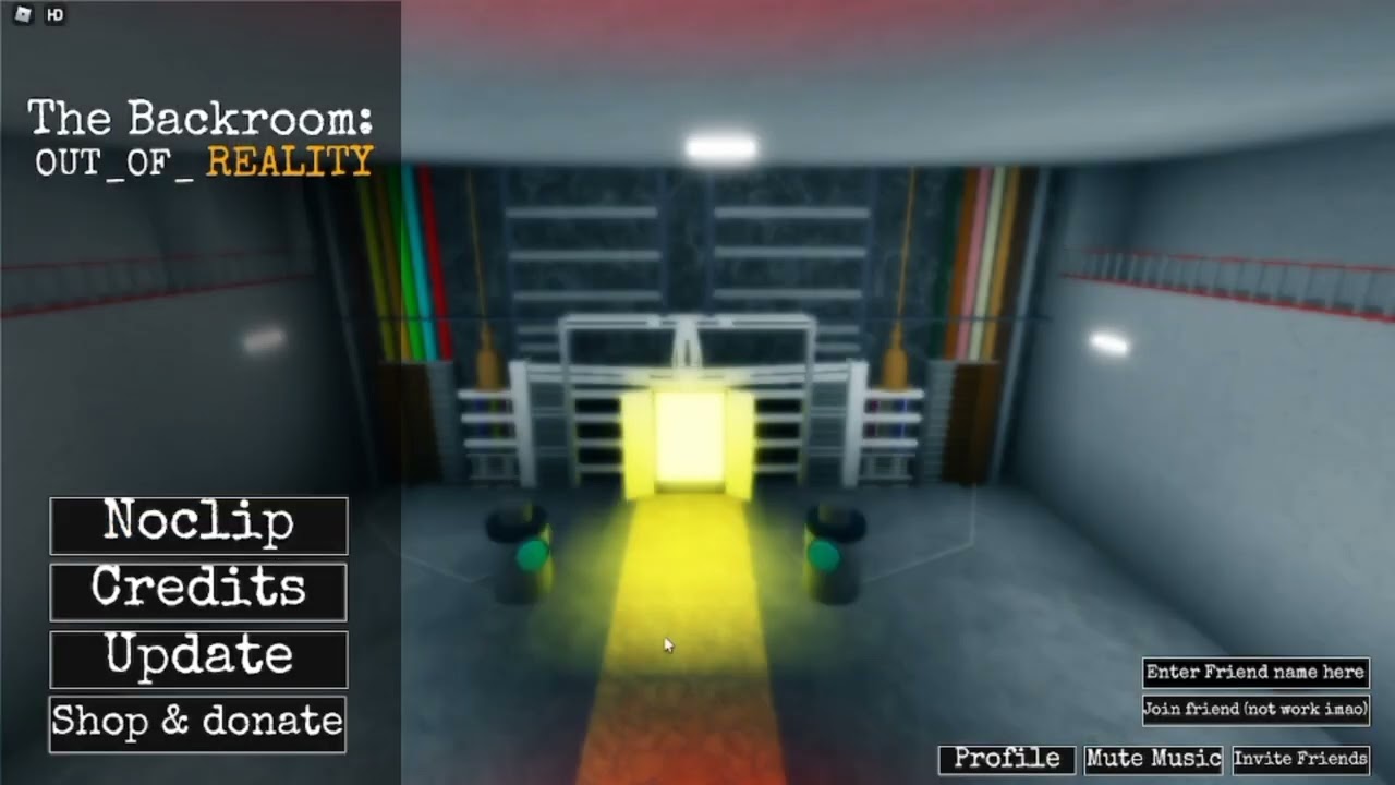 The backrooms:Out_of_reality : main menu gui update - YouTube