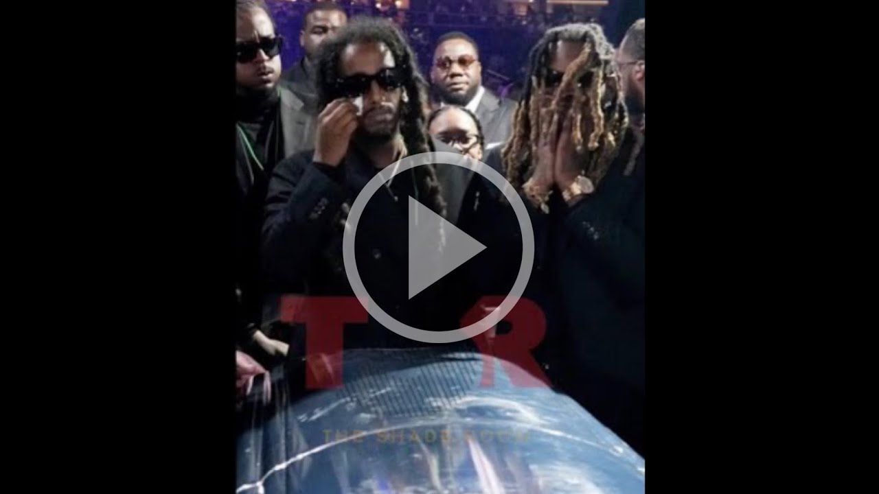 Offset Standing Over Takeoff Casket! "Final Words" Hard Not to Cry😔💔 ...