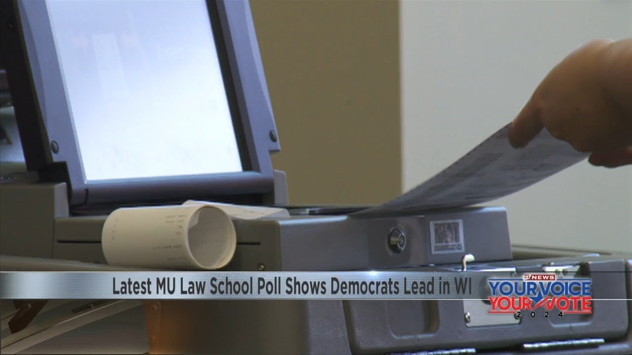 Latest MU law school poll shows Democrats leading in WI - YouTube