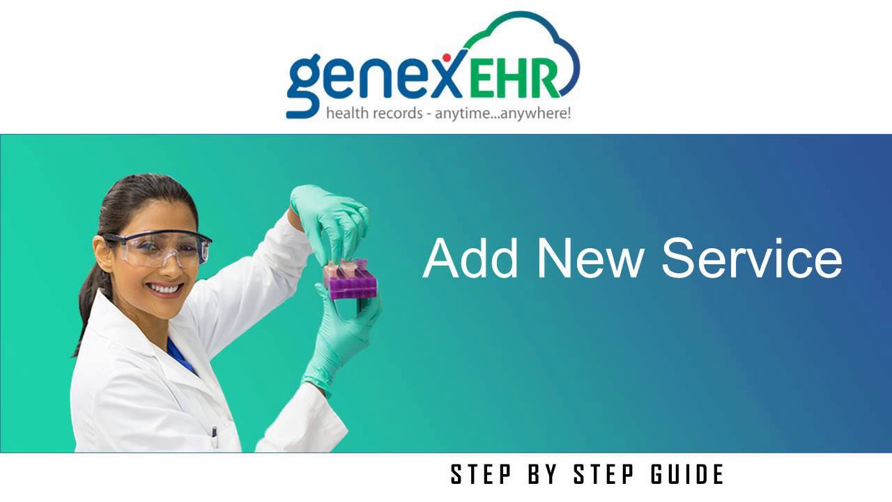 Genex LMS Software - How to add new Pathology Lab Service (Lab Test ...