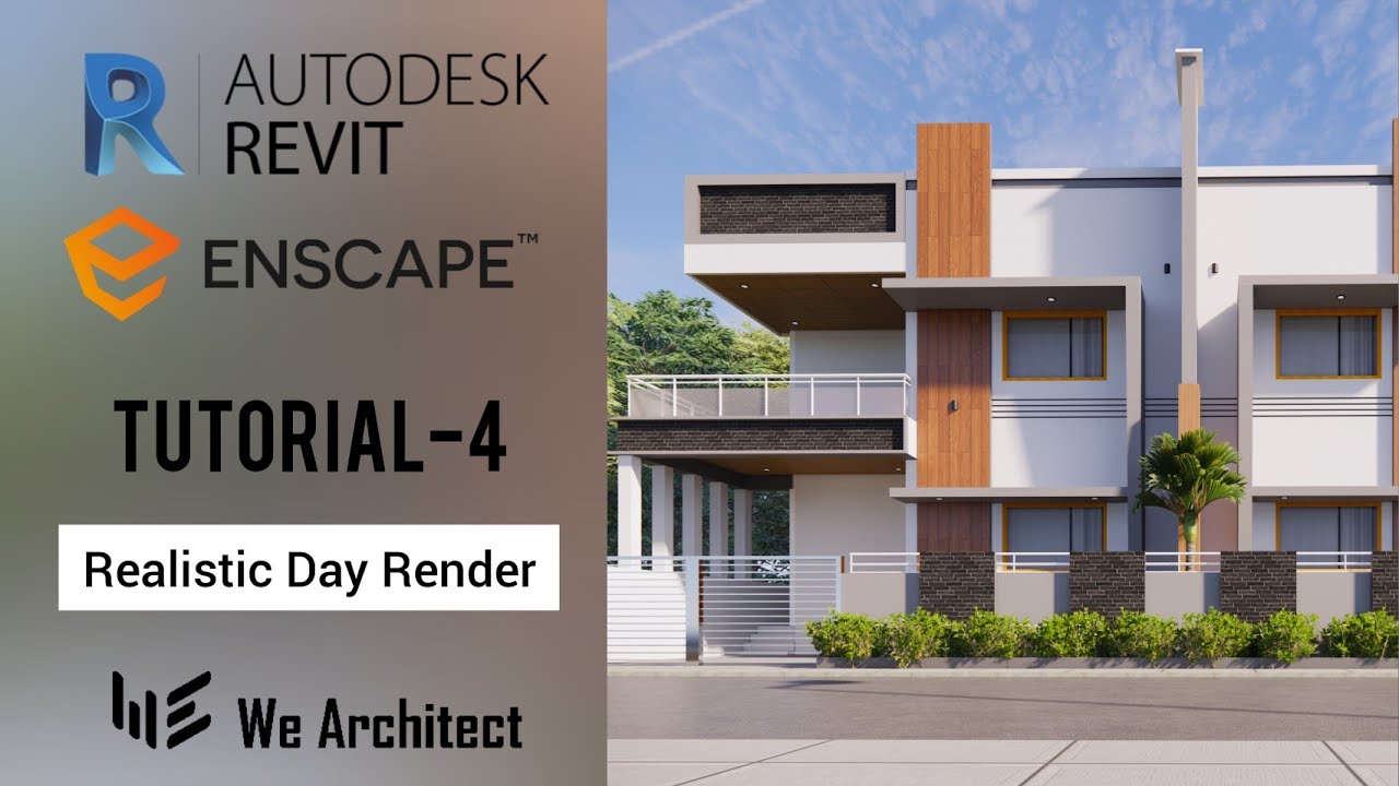 Enscape Tutorial हिंदी | Realistic Day Render in enscape | Hindi - YouTube