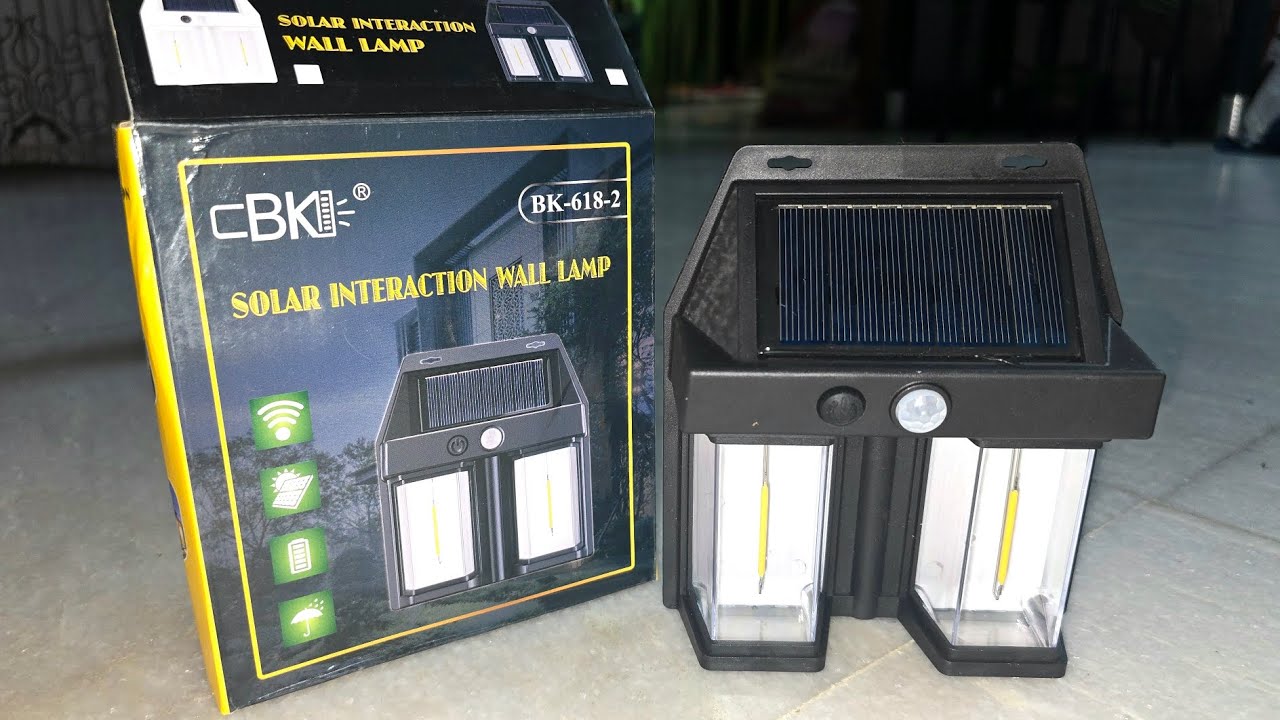 Solar Interaction Wall Lamp BK-618-2 High Power Solar Lamp With inbuilt Sensor | LED Solar ...