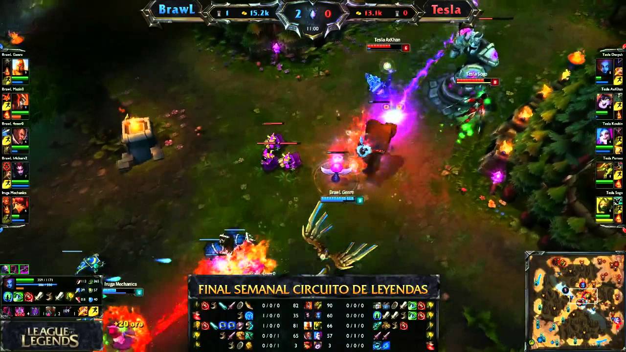 CIRCUITO DE LEYENDAS: Tesla (Par) vs Brawl (Mex) - FS2 - Game 2 - YouTube