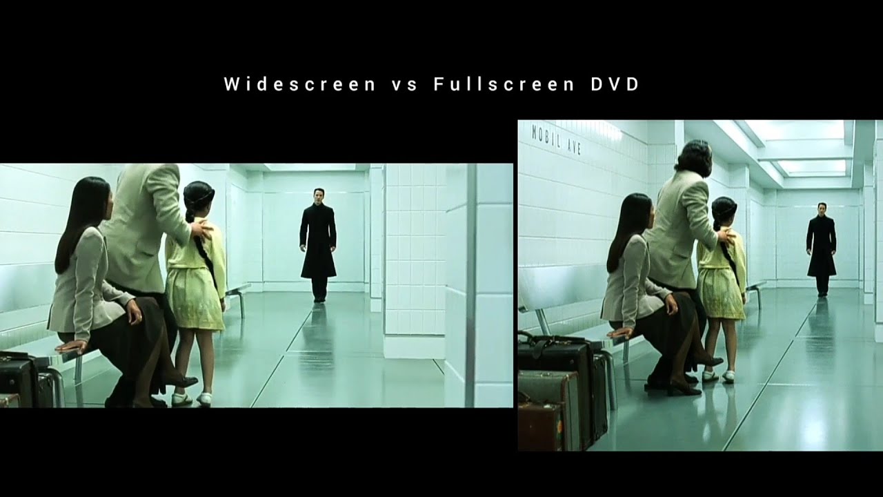 The Matrix Revolutions (2003) Widescreen vs Fullscreen DVD Railway ...