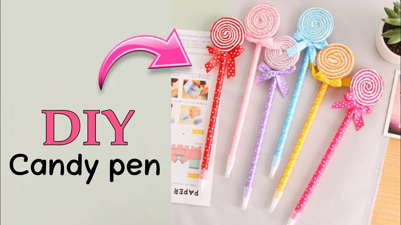 Pen decoration ideas | how to make candy pen decoration | diy pen ...