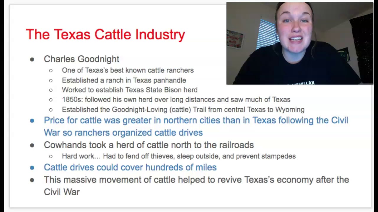 Cowboys & the Texas Cattle Industry - YouTube