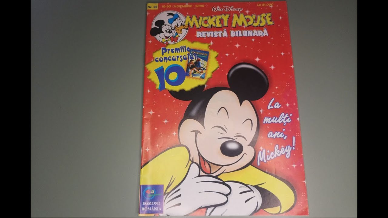 [64] Mickey Mouse #22 din 2000 de la Egmont Romania - YouTube