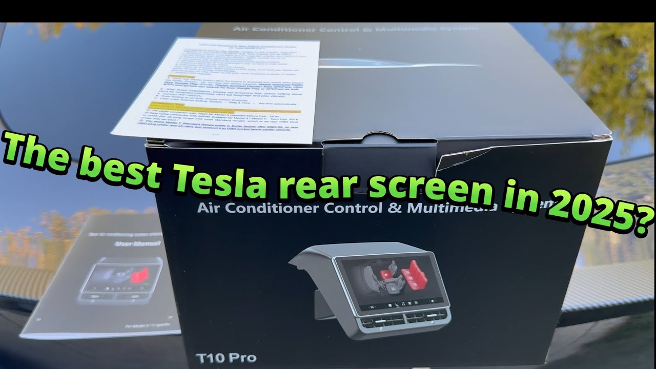 The best rear screen for a Tesla in 2025? - YouTube
