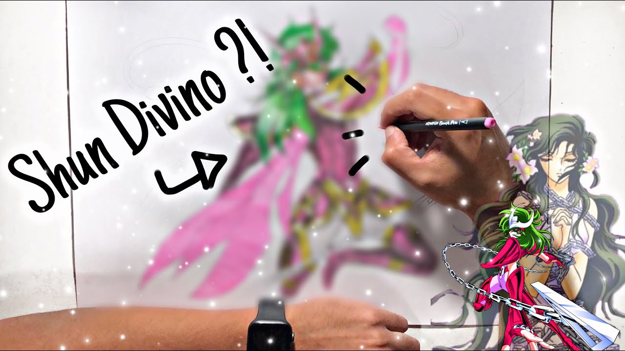 Desenhando o SHUN DIVINO - (SPEED DRAWING) SAINT SEIYA - YouTube