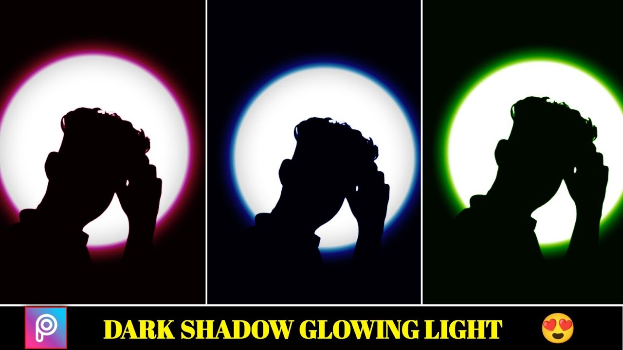 PicsArt Dark Shadow Photo Glowing Effect photo Tutorial😍 || Dark Shadow ...