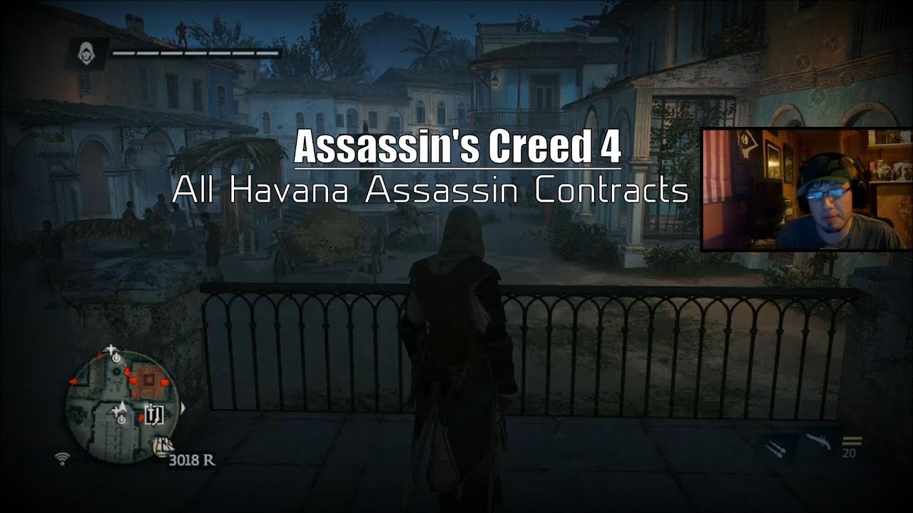 AC4: Free Roam - All Havana Assassin Contracts (Live Commentary) - YouTube