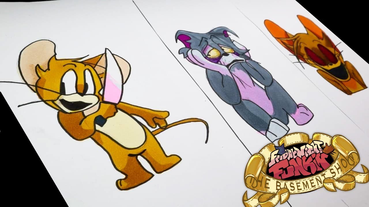 Dibujo Friday Night Funkin' vs Tom & Jerry (Creppypasta Tom's Basement ...