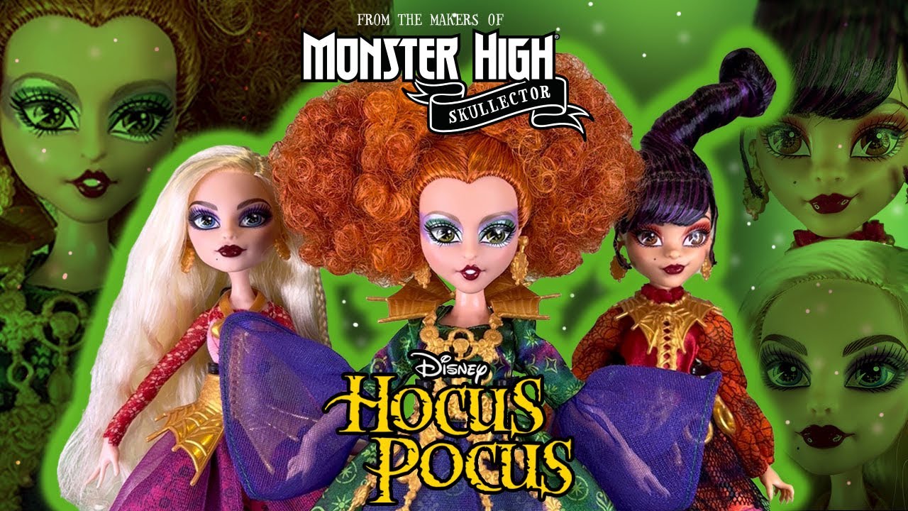 BEWITCHING SET! | Monster High Skullector Hocus Pocus Sanderson sisters ...