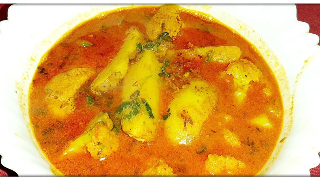 Bhetki Macher Jhol || Aloo Fulkopi Diye Bhetki Mach || Bhetki Fish ...