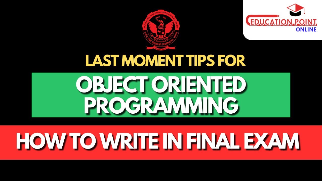 Last Day Tips For RGPV Object Oriented Programming (OOPM) Exam - YouTube