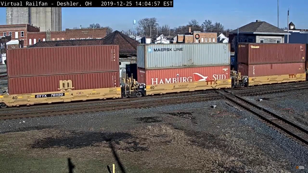 *RARE* BNSF CSX #7991 AND NS CSX #1102 TRAILING WB 12/25/19 Intermodal ...