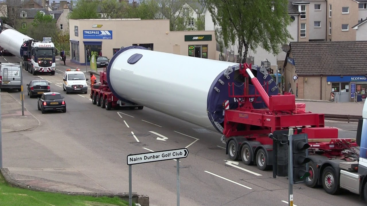 First of approx 22 weeks of abnormal loads on A96 through Nairn 9th May ...