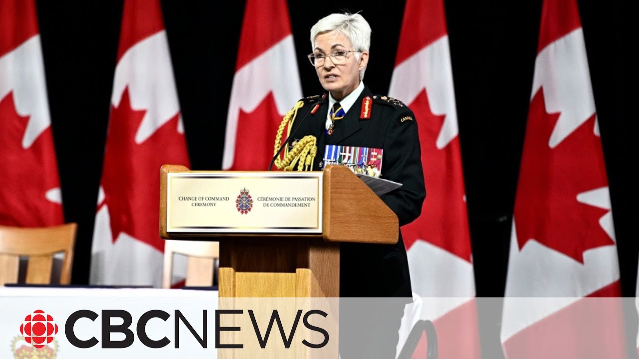 Gen. Jennie Carignan becomes first female chief of defence staff - YouTube