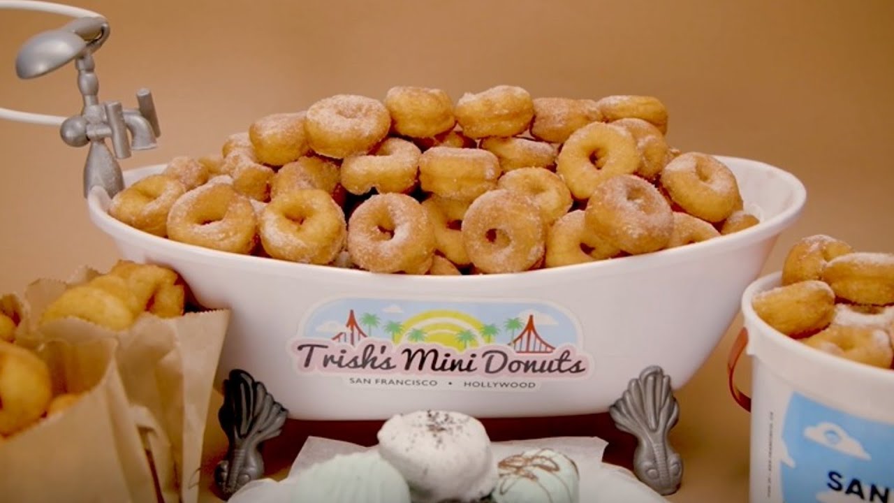 Here’s where to eat mini donuts in a bathtub - YouTube