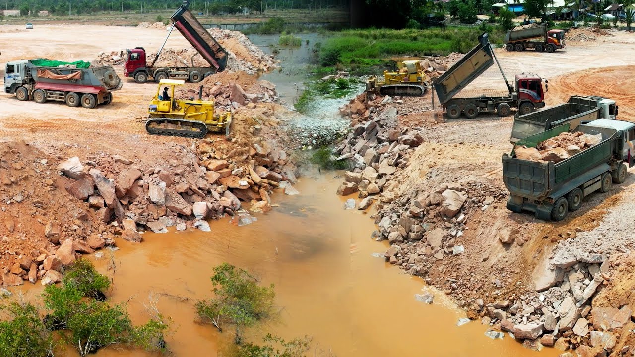Part 6| Updating Massive Filling Project, Expertly Komatsu Dozers ...