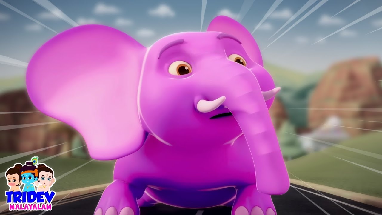Ek Mota Hathi Rhyme, एक मोटा हाथी, Cartoon Rhymes & Baby Videos for ...