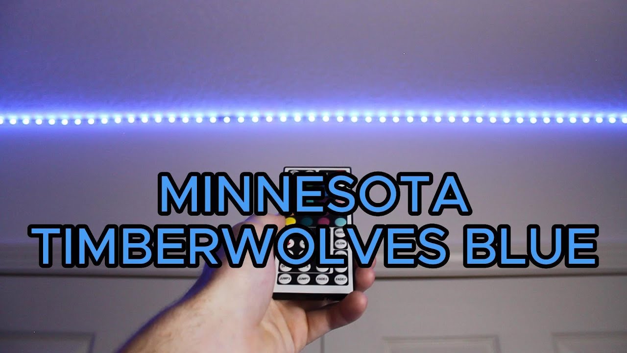 How to make MINNESOTA TIMBERWOLVES BLUE on LED light strips! - YouTube