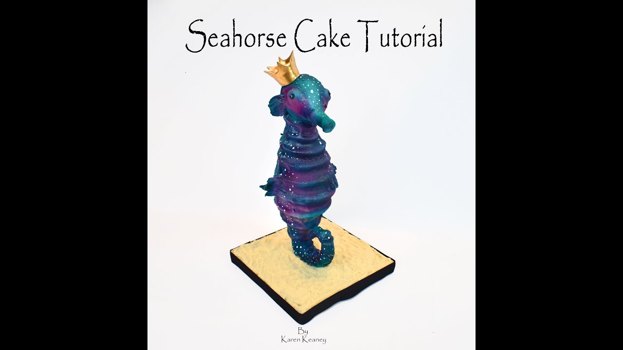 Seahorse Cake Tutorial - YouTube