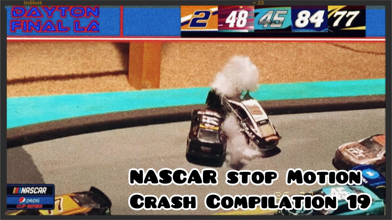 NASCAR Stop Motion Crash Compilation 19 - YouTube