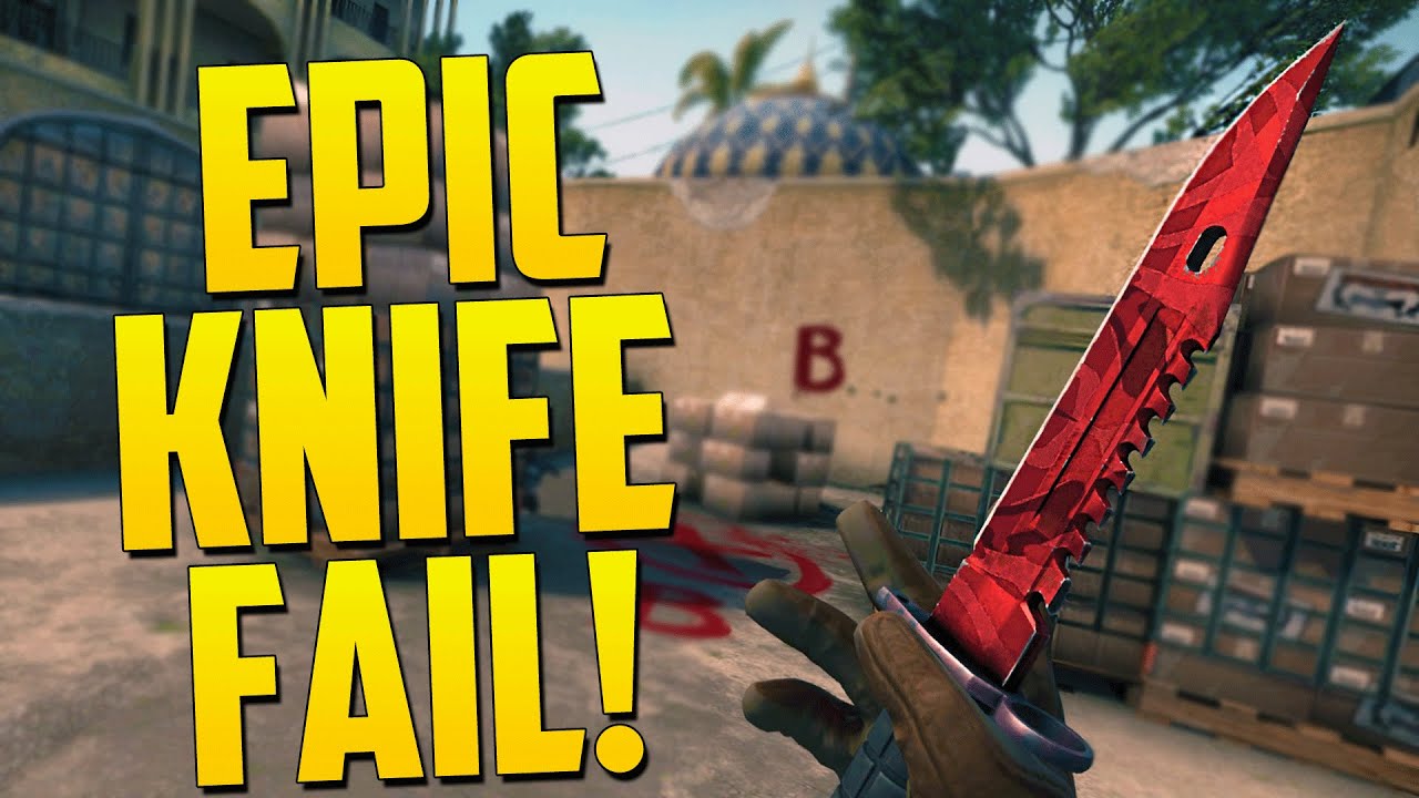 EPIC KNIFE FAIL! - CS GO Funny Moments in Competitive - YouTube