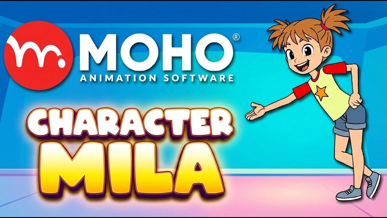 Character Mila | Moho | Rigged Animation - YouTube