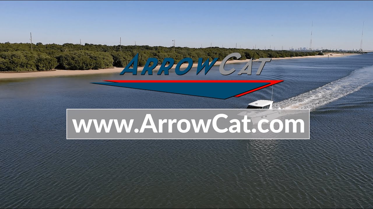 ArrowCat 32 Power Catamaran Walkthrough - YouTube