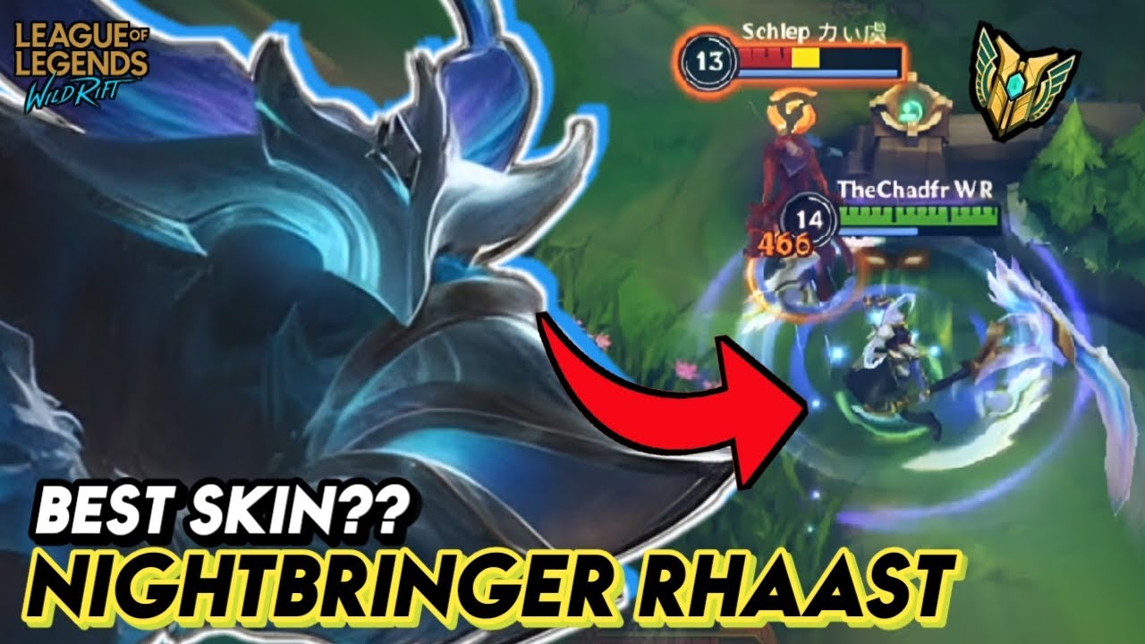THIS IS THE BEST SKIN FOR RHAAST!! | NIGHTBRINGER KAYN SKIN GAMEPLAY ...