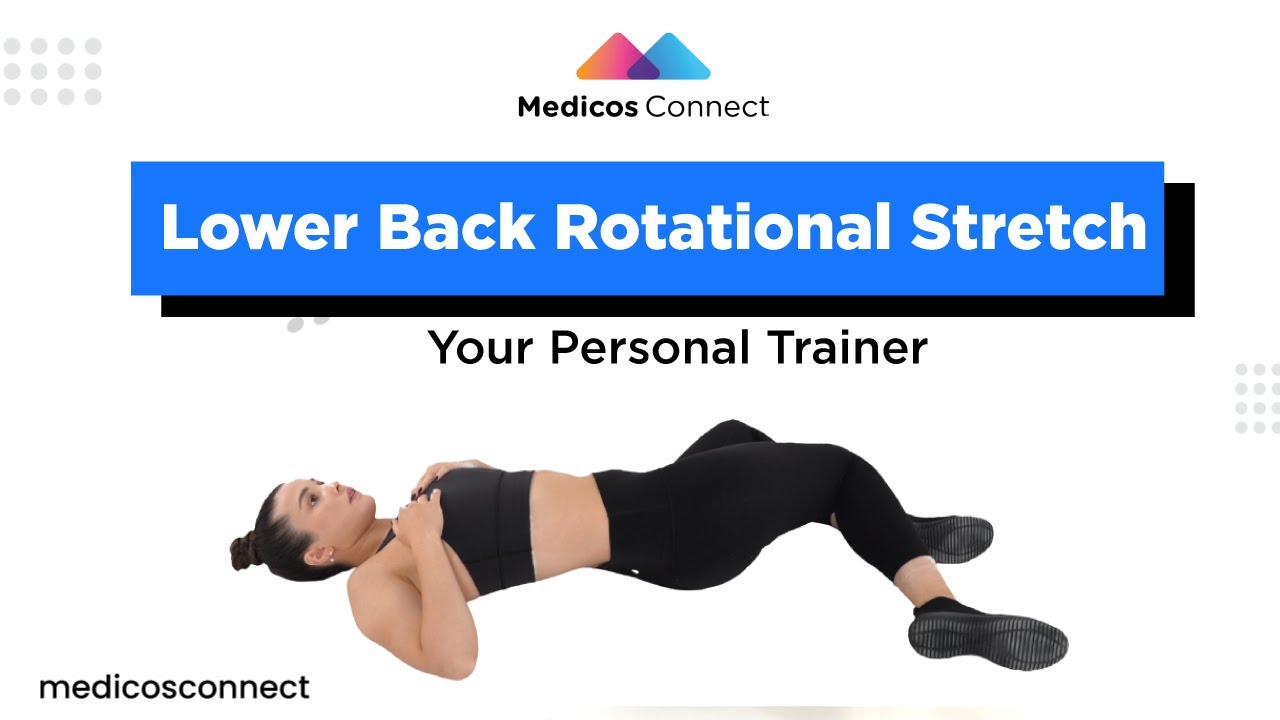 Lower back rotational stretch - YouTube