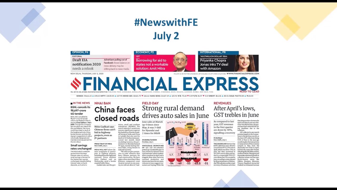 News with Financial Express July 2, 2020 - YouTube
