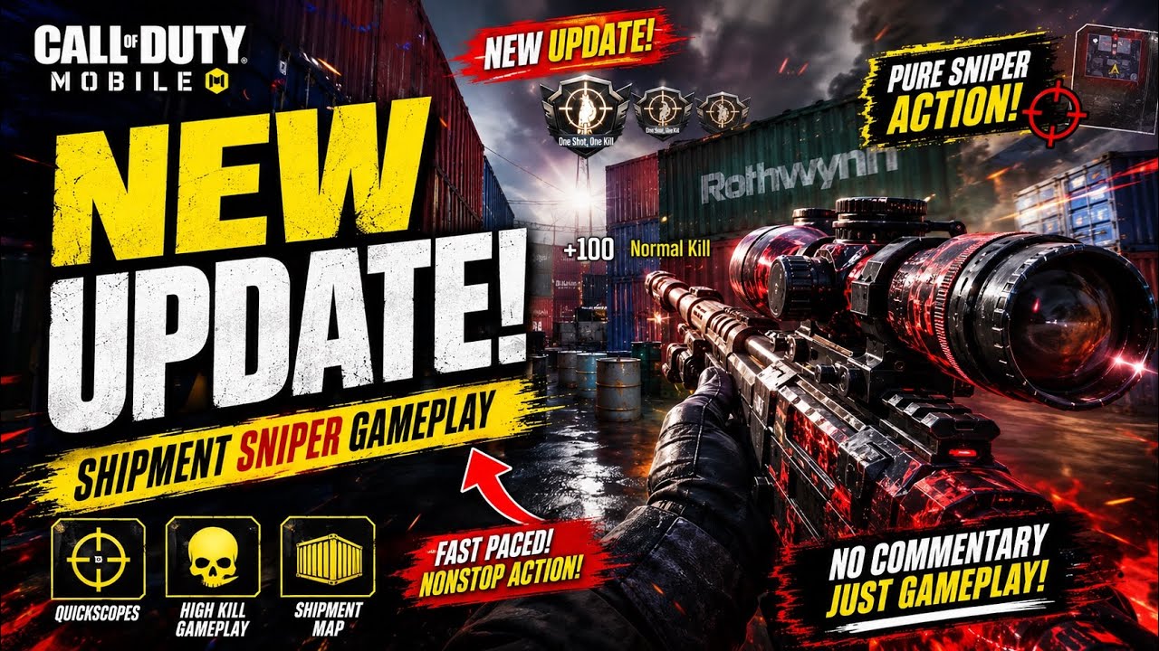 The NEW COD Mobile Update Feels AMAZING! 🔥 Shipment Sniper Gameplay ...