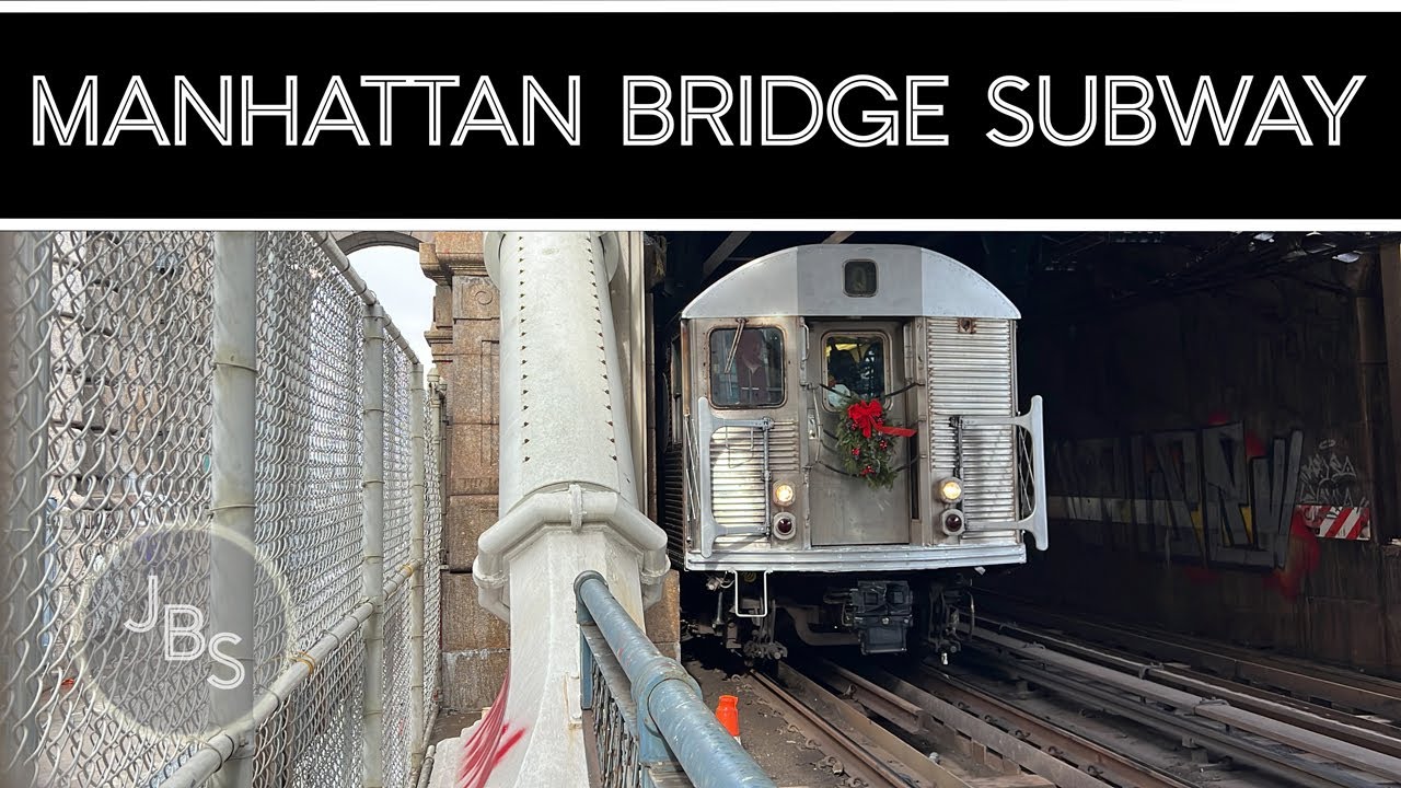 Trains on the Manhattan Bridge - YouTube