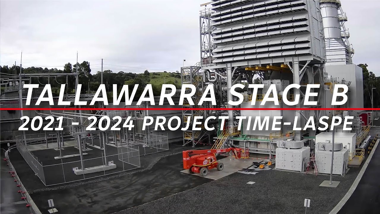 Tallawarra Stage B Project | Time-lapse 2021 - 2024 - YouTube