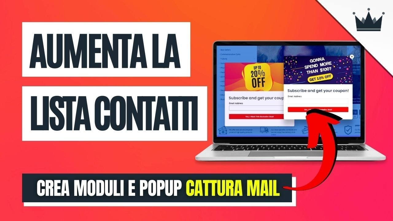 Come CREARE un MODULO CONTATTI, Exit POP-UP e Pop-up di avviso per ...