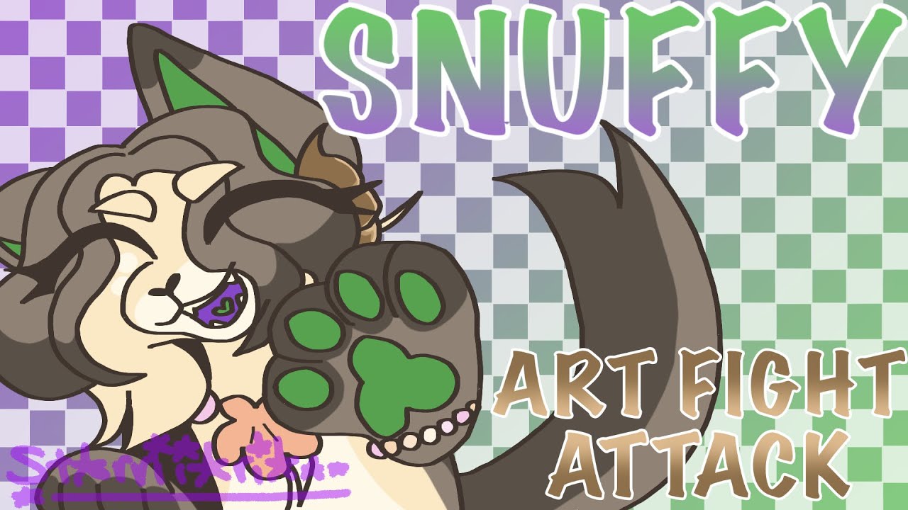 SNUFFY MEME! - ART FIGHT ATTACK ON @sketchycatdash - YouTube