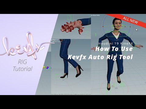 KineFX Tutorial | How To Use Kevfx Auto Rig For Human Characters | H19