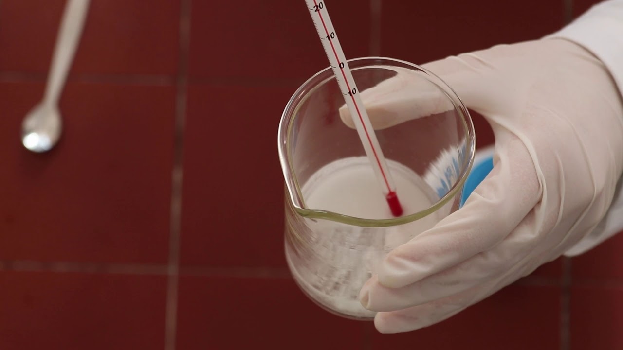 Testing of a limestone properties and Quicklime quenching - YouTube