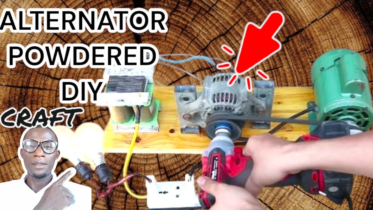 HOW TO POWER MY HOME WITH A CAR ALTERNATOR #diy - YouTube