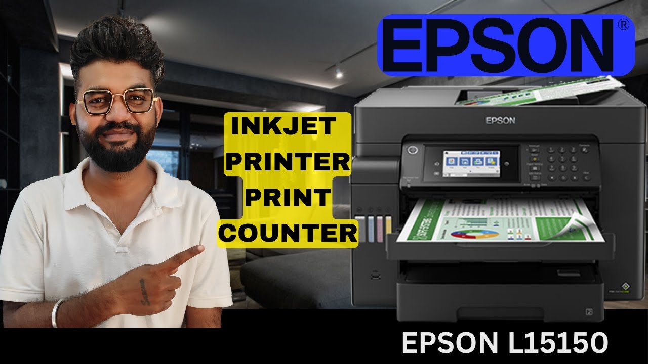 EPSON L15150 PRINT COUNTER || KITNE PAPER PRINT KRE H JANIYE - YouTube
